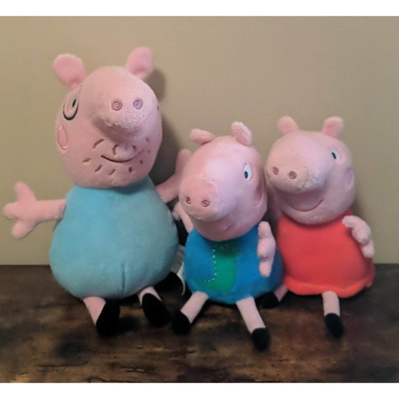 Peppa Pig | Toys | Peppa Pig Stuffed Plush Characters 22 Hasbro 8 6 ...